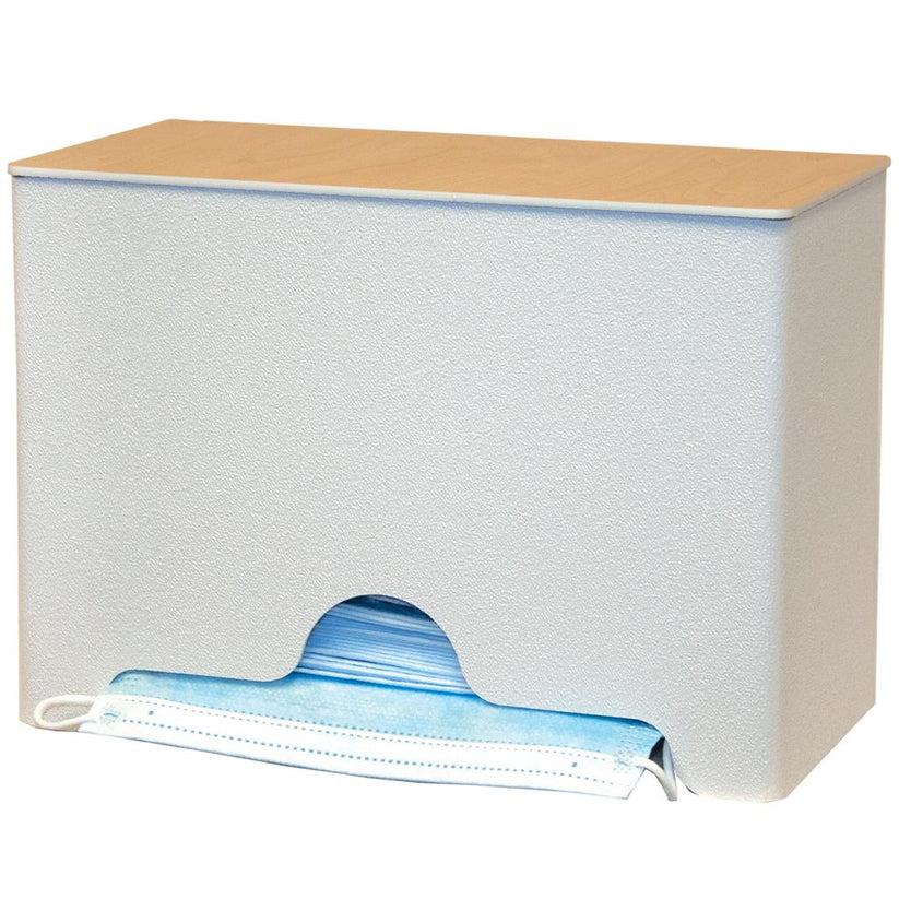 Face Mask Dispenser, Maple/White - Bulk - Countertop