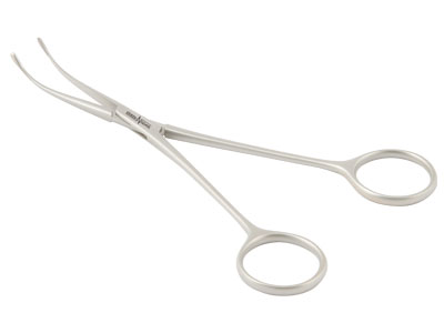 Waterston Dissecting Forceps, Curved, with Bulbous Tip